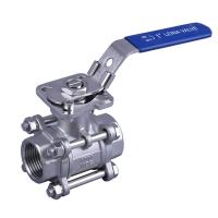 China LN-Q03TH-3PC thread ball valve with direct mounting pad PN63 for sale