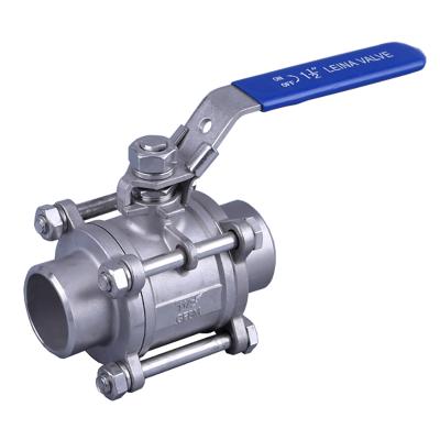 China LN-Q3TE-3PC thread ball valve light type 1000PSI for sale