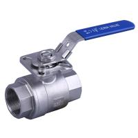 China LN-Q2TH-2PC thread ball valve with direct mounting pad for sale