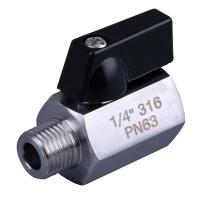 China LN-Q1TMF-Mini Ball valve M/F PN63 for sale