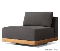 China Outdoor Teak Swivel Chair Garden Sofa for sale