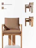 China Nordic Teak Wood Garden Dining Table And Chairs Set for sale