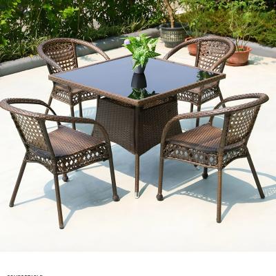 China Balcony Outdoor Dining Rattan Patio Set for sale