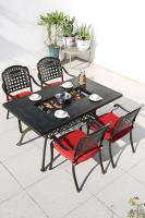 China Waterproof Cast Aluminum Patio Garden Chairs Easy Carrying OEM for sale