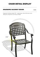 China Waterproof Cast Aluminum Patio Garden Chairs Easy Carrying OEM for sale