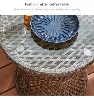 China Outdoor Furniture Rattan Garden Chairs Set 3pcs Wicker Coffee Table And Chair Set for sale