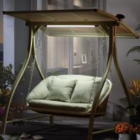 China Metal Steel Frame Garden Double Swing Chair for sale