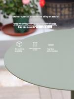 China Outdoor Metal  Aluminium Table And Chair Sets for sale