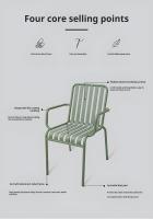 China Outdoor Metal  Aluminium Table And Chair Sets for sale