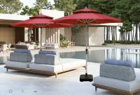 China Double Canopy Parasol Center Pole Umbrellas Radii 1.35m For Garden And Beach for sale