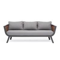 China PE Rattan Garden Furniture Set Outdoor Sofa Dining Set OEM for sale