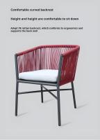 China Waterproof Polyester Fabric 4 Seat Rattan Dining Table And Chairs Set Sun Resistant for sale