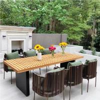 China Customize Color Outdoor Garden Patio Dining Table And Chairs PE Rattan Modern Chair Set for sale