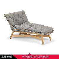 China Contemporary PE Rattan Chairs Teak Wood Table Chair Set Outdoor Customized Furniture for sale