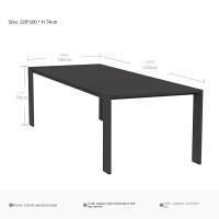 China Tea Break Patio Dining Table And Chair Set For Contemporary Outdoor Furniture for sale