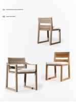 China OEM Nordic Simple Outdoor Teak Wood Dining Table And Chairs for sale