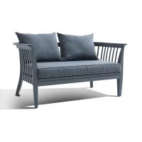 China Dark Gray Aluminum Alloy Frame Modern Outdoor Garden Furniture Dining Set for sale