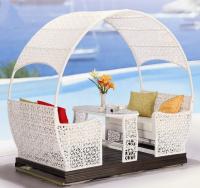 China Metal Frame 4 Person Glider Swing With Table Rain Proof And Sun Proof for sale