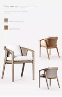 China 2024 New Design Teak Wood Table With Wicker Chairs Set for sale