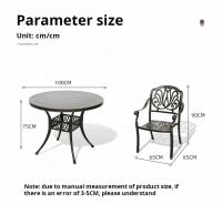 China OEM Cast Aluminium Leisure Dining Table And Chairs Set For Outdoor Garden for sale