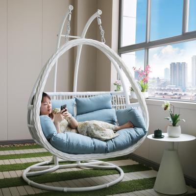 China Patio Outdoor Double Hanging Swing Chair for sale