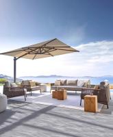 China Nordic Style Aluminum Frame Modular Rattan Garden Furniture Sofa for sale