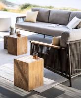 China Nordic Style Aluminum Frame Modular Rattan Garden Furniture Sofa for sale