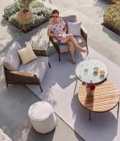 China Nordic Style Aluminum Frame Modular Rattan Garden Furniture Sofa for sale
