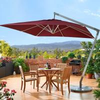 China Large Garden Patio Umbrella 2.7 Metre Parasol 2.5*2.5M/3*3M for sale