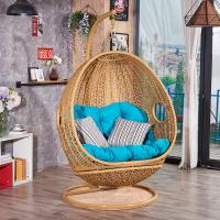 China Carbon Steel Frame 2 Seat Hammock Swing Egg Shaped Rocking Chair for sale