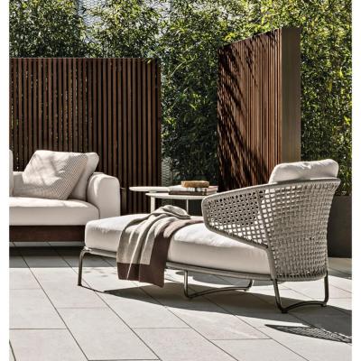 China Woven Rope Outdoor Furniture Sofa For Hotels Villas Courtyards for sale