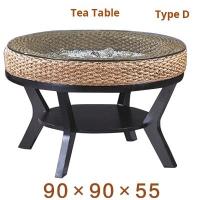 China Tempered Glass 8mm Table Top Bistro Patio Table And Wood / Rattan Chairs for sale