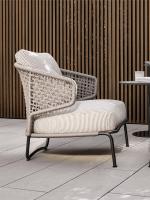 China Woven Rope Outdoor Furniture Sofa For Hotels Villas Courtyards for sale