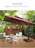 China Waterproof Polyester Fabric Heavy Duty Commercial Parasol 3m Patio Umbrella for sale