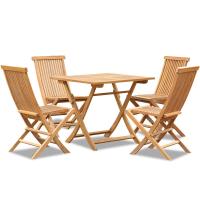 China Outdoor Teak Patio Table And Chairs For Dining / Coffee Time for sale