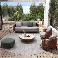 China Alumiunm Frame Rattan Outdoor Furniture Set Leisure Time Patio Furniture for sale