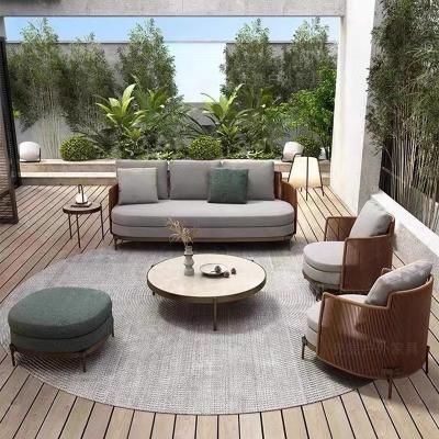 China Alumiunm Frame Rattan Outdoor Furniture Set Leisure Time Patio Furniture for sale