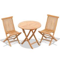 China Outdoor Teak Patio Table And Chairs For Dining / Coffee Time for sale