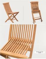 China Outdoor Teak Patio Table And Chairs For Dining / Coffee Time for sale