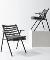 China OEM Outdoor Furniture Terrace Table And Chairs With High Density Sponge Cushion for sale
