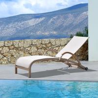 China Aluminum Beach Lounge Chairs For Courtyard Balcony / Villa Swimming Pool for sale