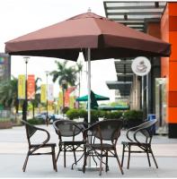 China Aluminum Pole Large Commercial Pool Umbrellas Garden Parasol 2.7 Metres for sale