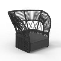 China High Rebound Sponge Cushion Luxury Rattan Corner Dining Set Customized for sale