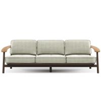 China Modern Nordic Teak Wood Aluminium Garden Sofa Dining Set for sale