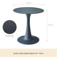 China Nordic Style Outdoor Round Top Aluminium Coffee Tea Table For Balcony Garden Beach for sale