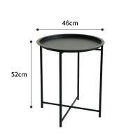 China Nordic Style Outdoor Round Top Aluminium Coffee Tea Table For Balcony Garden Beach for sale