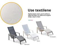 China Coastal Outdoor Aluminum Folding Chaise Lounge Chairs For Casual / Sleeping for sale