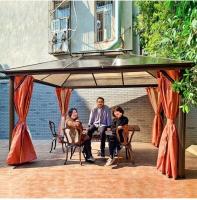 China 3x4M PC Ceiling Material Outdoor Gazebos With Hardtop for relaxation for sale