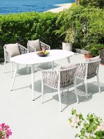 China Rattan Chairs Set For Terrace Dining Table And Garden Chair Set Outdoor Furniture for sale