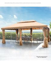 China Waterproof Pavilion Sunshade Steel Frame Gazebo 3*6m For Outdoor Activities for sale